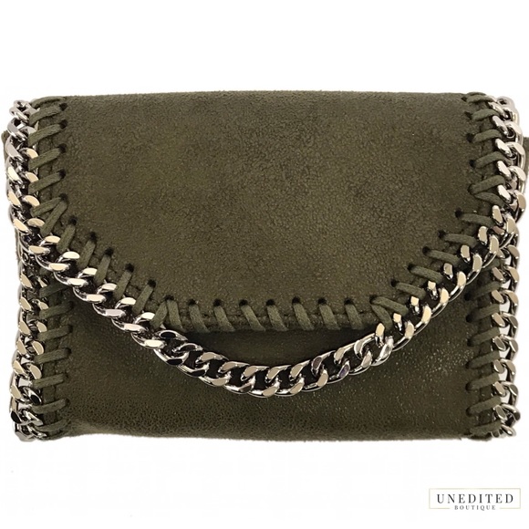 C&C United | Bags | Nwt Shaggy Deer Chain Detailed Wallet Green | Poshmark